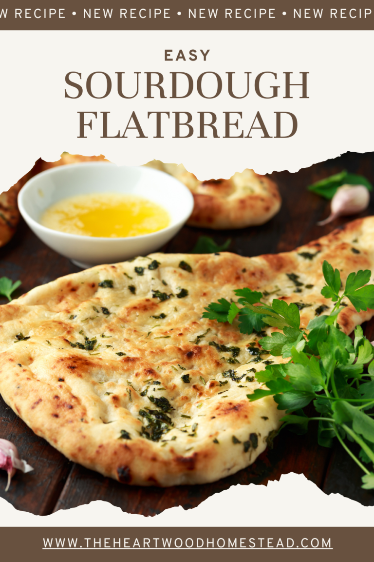 Easy Sourdough Flatbread Recipe with Discard or Active Starter - The ...