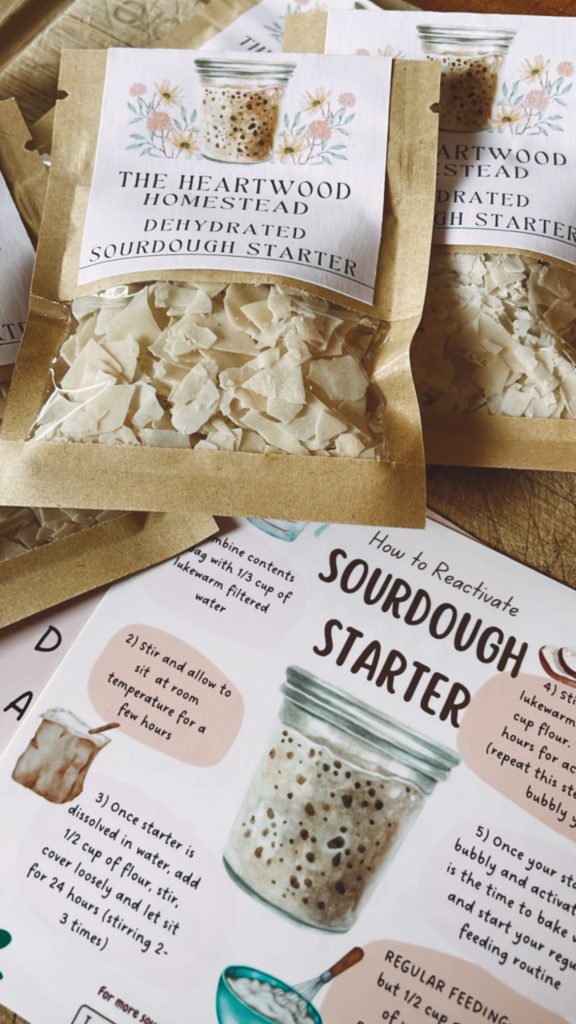 Sourdough Starter (dehydrated and alive!) - The Heartwood Homestead